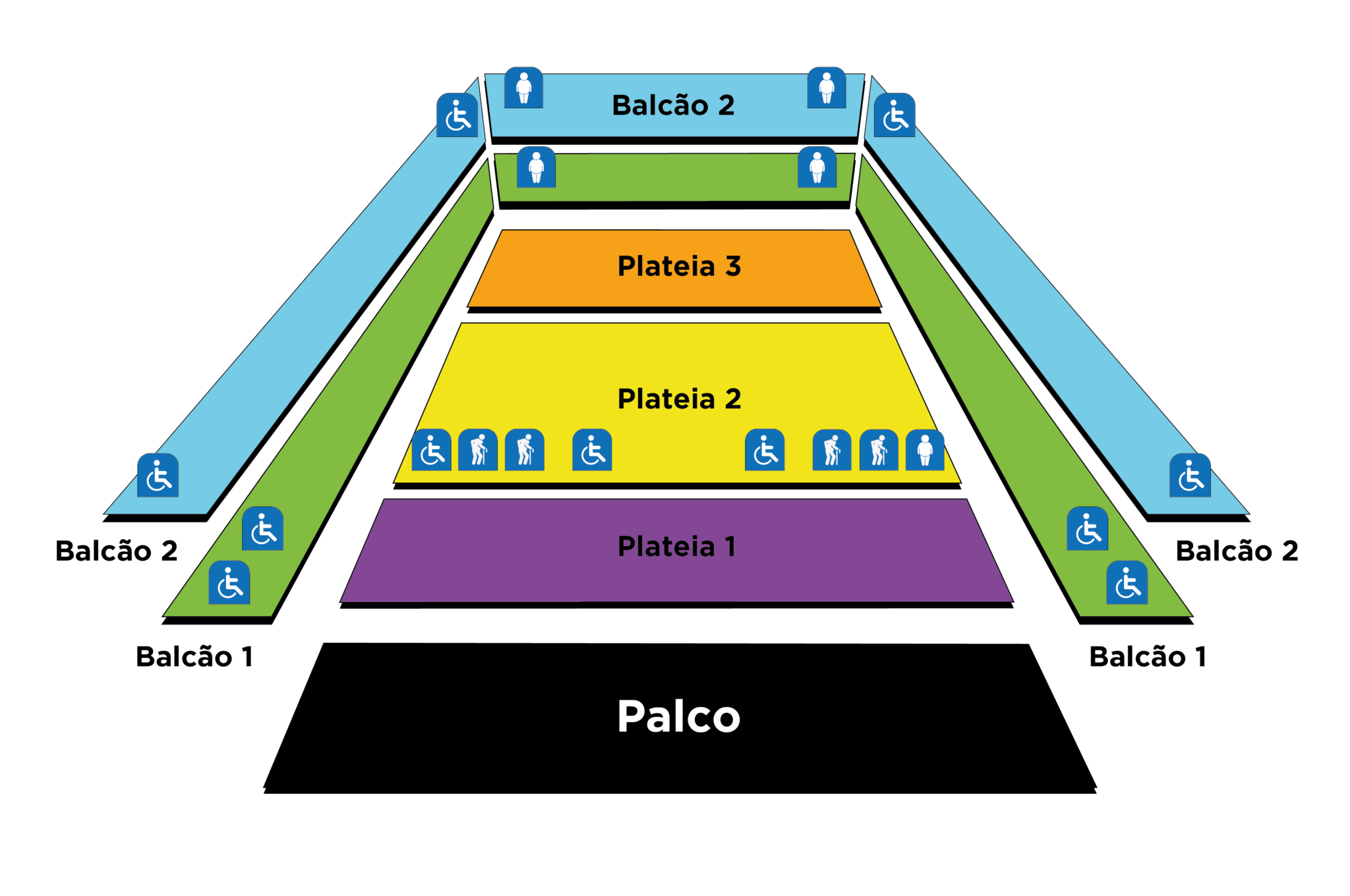 Mapa da Plateia - Teatro B32