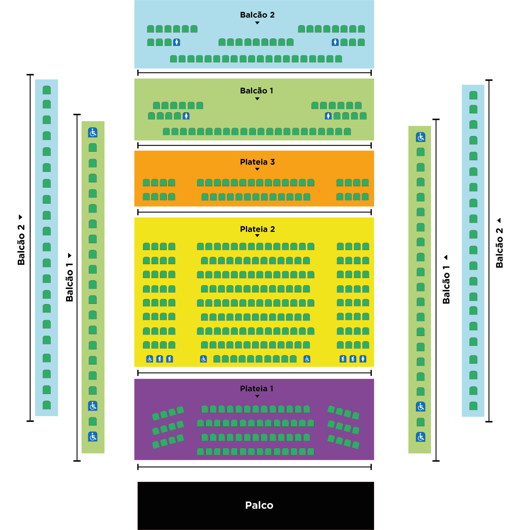 Mapa da Plateia - Teatro B32
